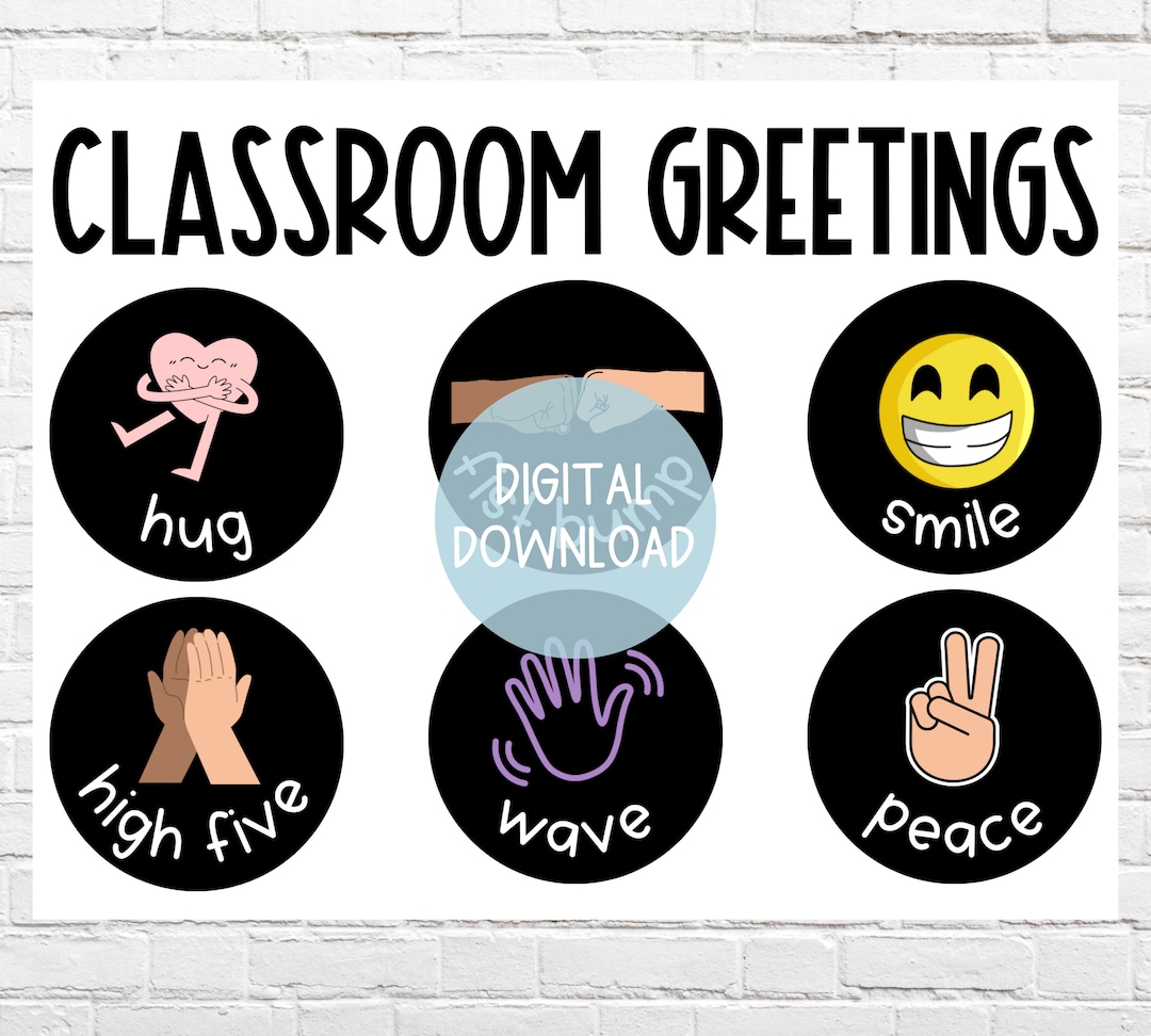 Classroom Greetings | DIGITAL DOWNLOAD | Printable Student Greetings ...