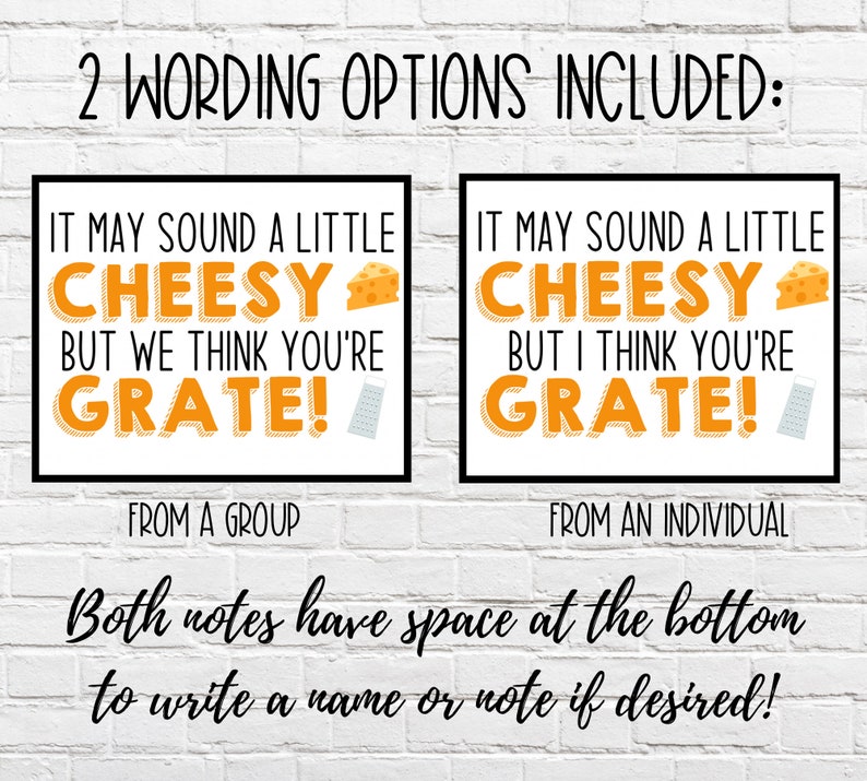 Cheese Snack Thank You Tag PRINTABLE | Teacher Appreciation Cheez-it ...