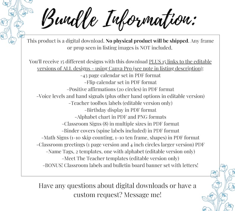 Black & White Spotty Theme BUNDLE! | Editable | DIGITAL DOWNLOAD ...