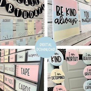 Modern Pastel Theme BUNDLE! | Editable | DIGITAL DOWNLOAD | Printable ...