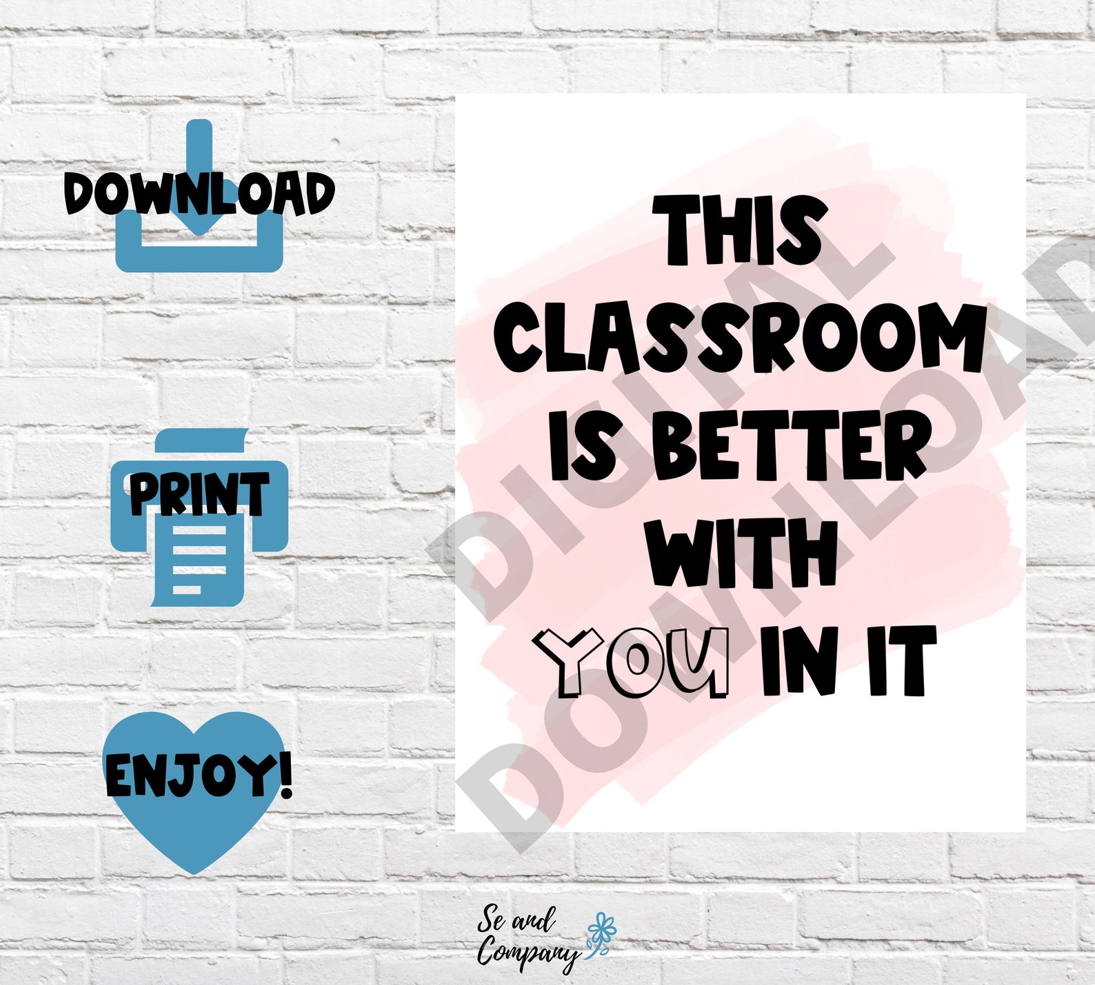 Pastel Watercolor Classroom Signs DIGITAL DOWNLOAD | Etsy