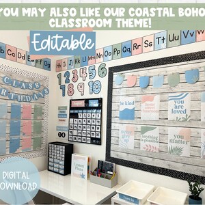 Ocean Theme Classroom Calendar | DIGITAL DOWNLOAD | Printable Classroom ...