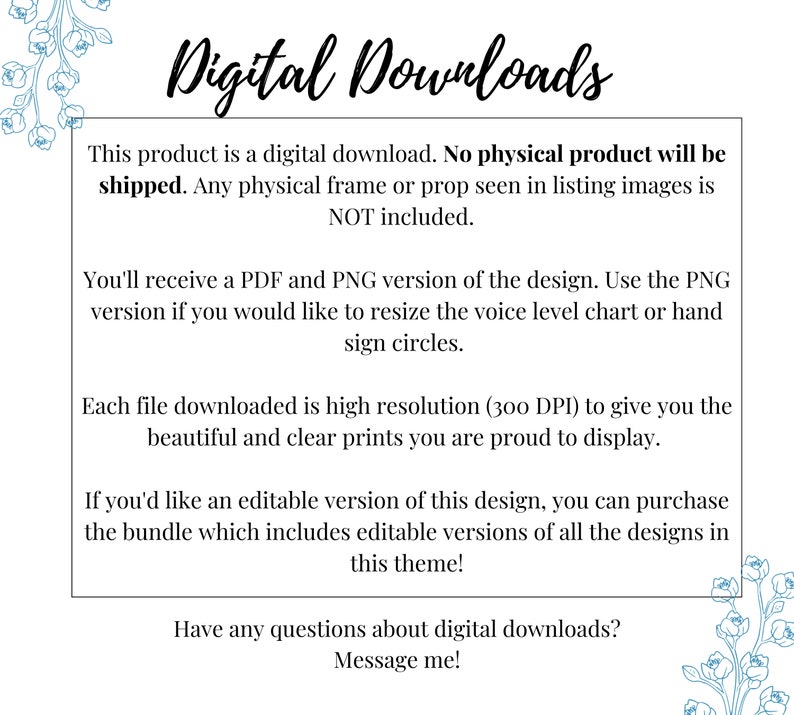 Black and White Spotty Voice Levels & Hand Signals | DIGITAL DOWNLOAD ...