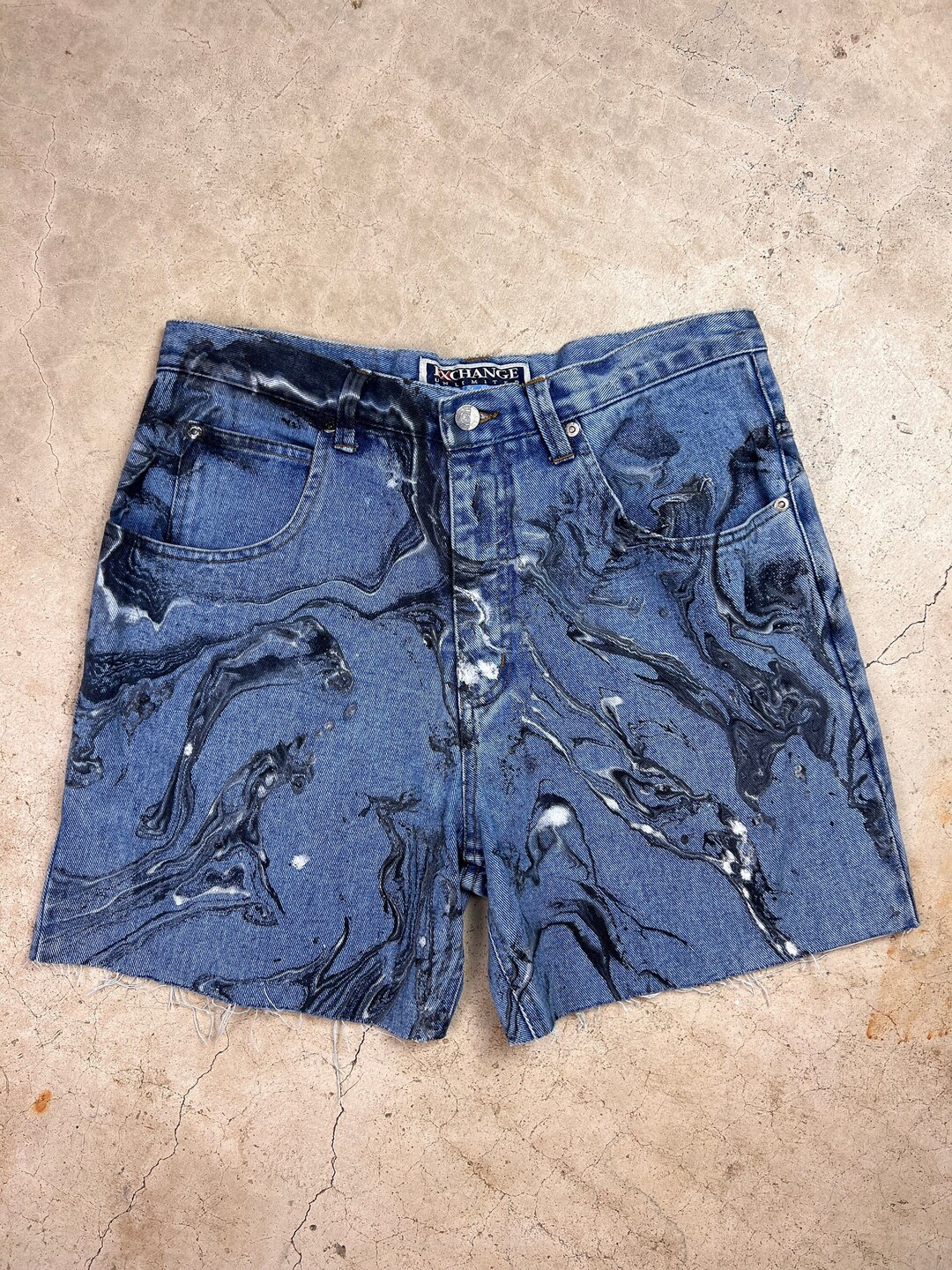 Custom Marble Painted Hydro Dipped Low - High Rise Blue Exchange ... Custom Marble Painted Hydro Dipped Low - High Rise Blue Exchange ...