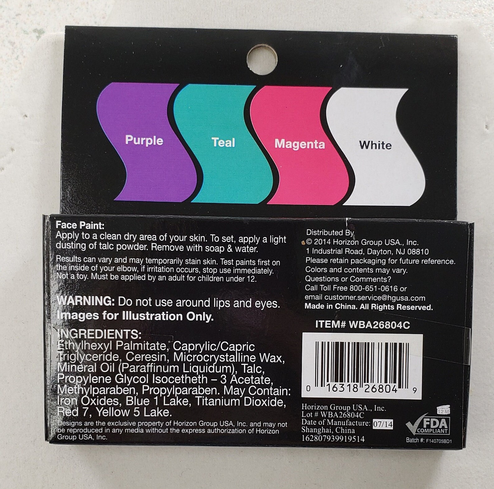 Next Style Face Paint 4 Colors New Horizon Purple/teal/magenta/white - Etsy