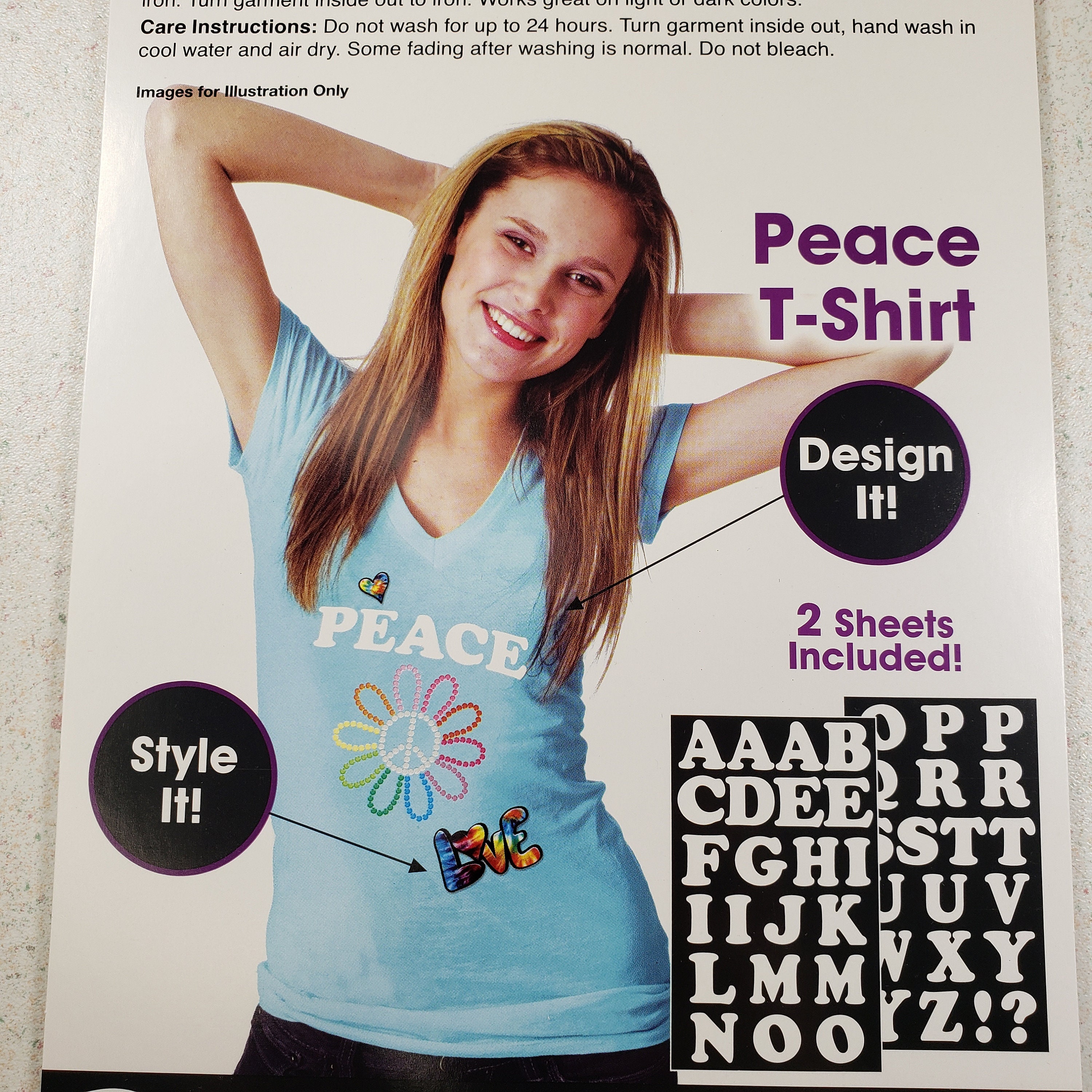 Iron on Flocked Letters White Textured 42 Pieces 1.5" Alphabet Cooper ...