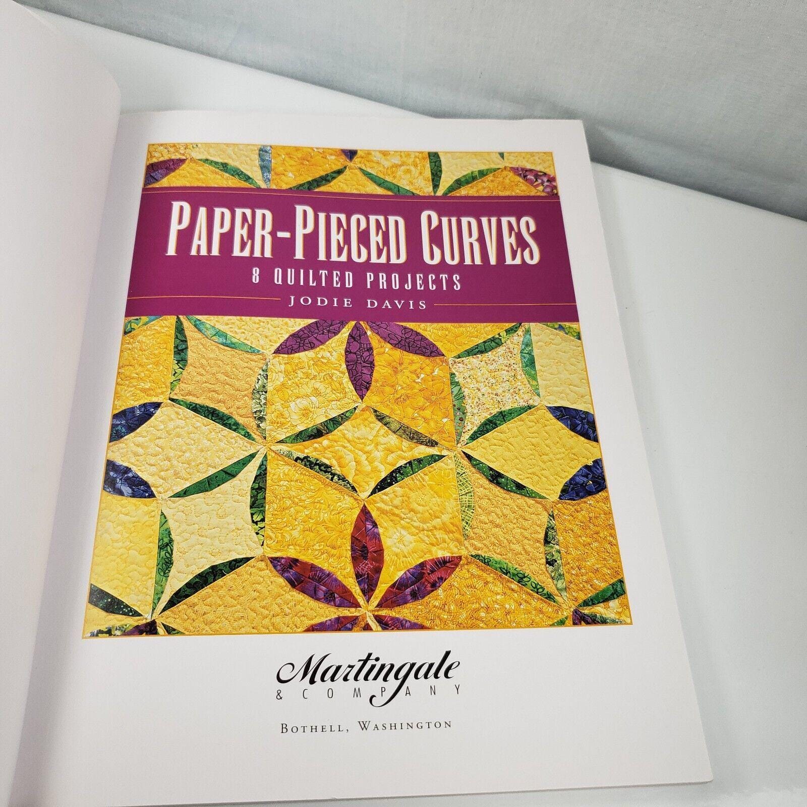 Paper Pieced Curves 8 Quilted Projects by Jodie Davis 2000 Patchwork ...