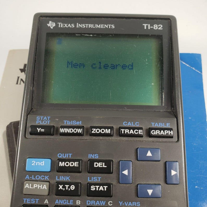 1991 Texas Instruments TI-82 Graphing Calculator Mathematics With ...