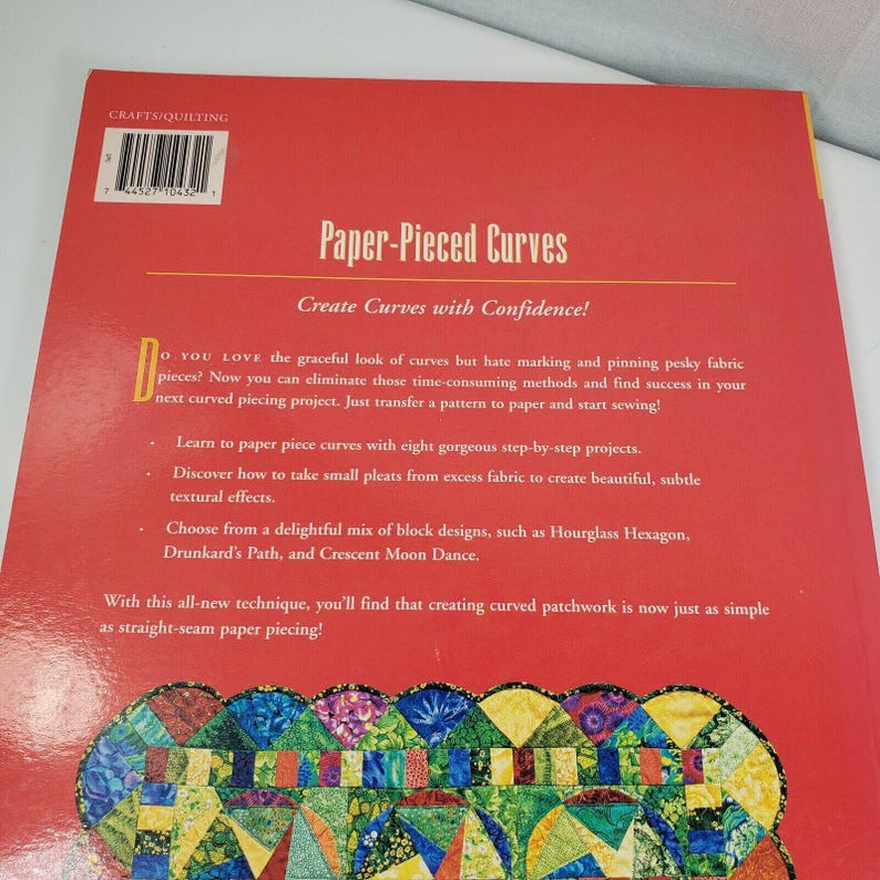 Paper Pieced Curves 8 Quilted Projects by Jodie Davis 2000 Patchwork ...