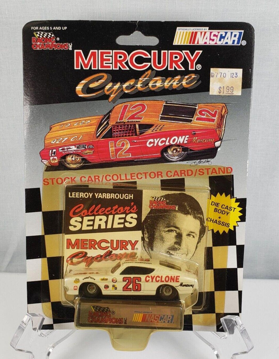 Racing Champions Nascar Mercury Cyclone Collector's #26 Leeroy ...