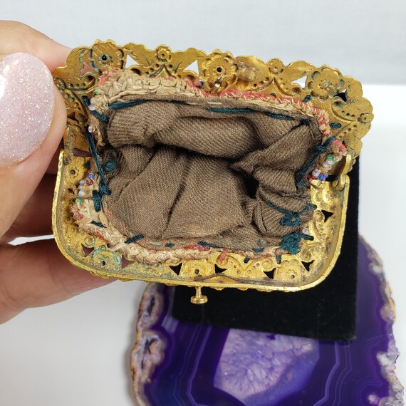 1920s Beaded Pouch: Folk Art Flapper Coin Bag with Am… - Gem