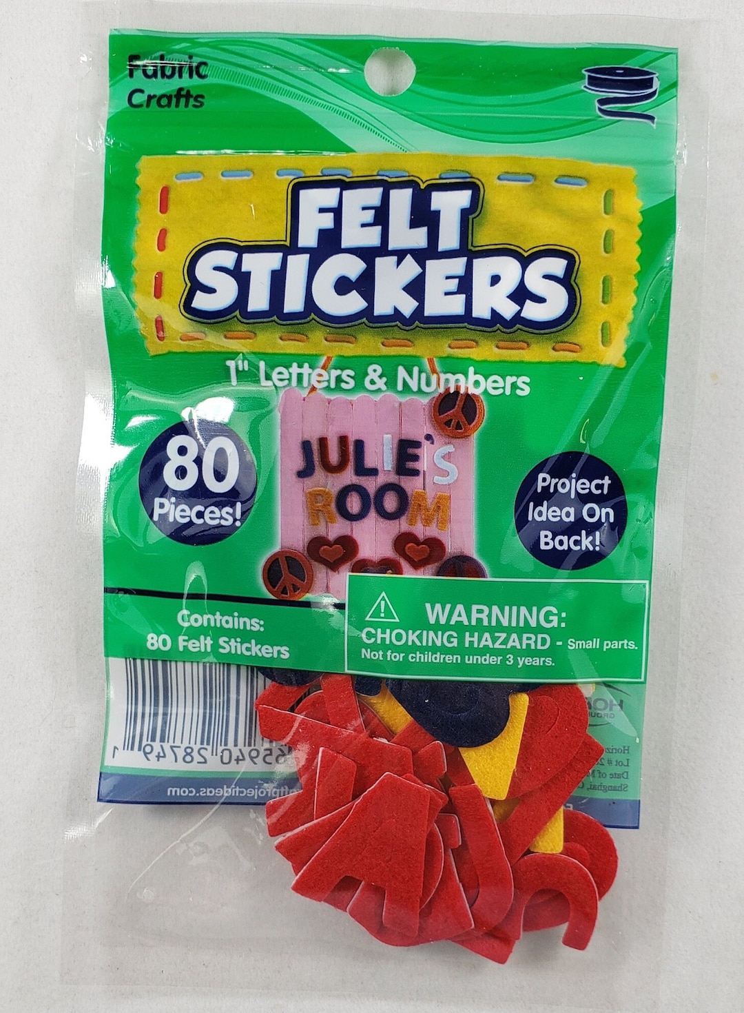 Horizon 1" Letters & Numbers Fuzzy Felt Stickers 80 Pcs - Etsy
