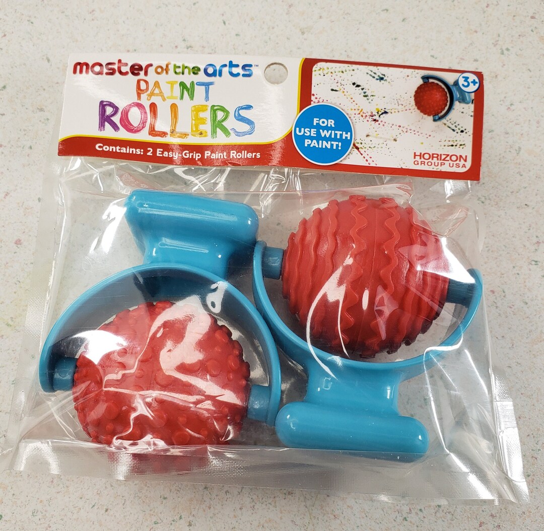 Patterned Paint Rollers Easy Grip Master of the Arts. Set of 2 - Etsy