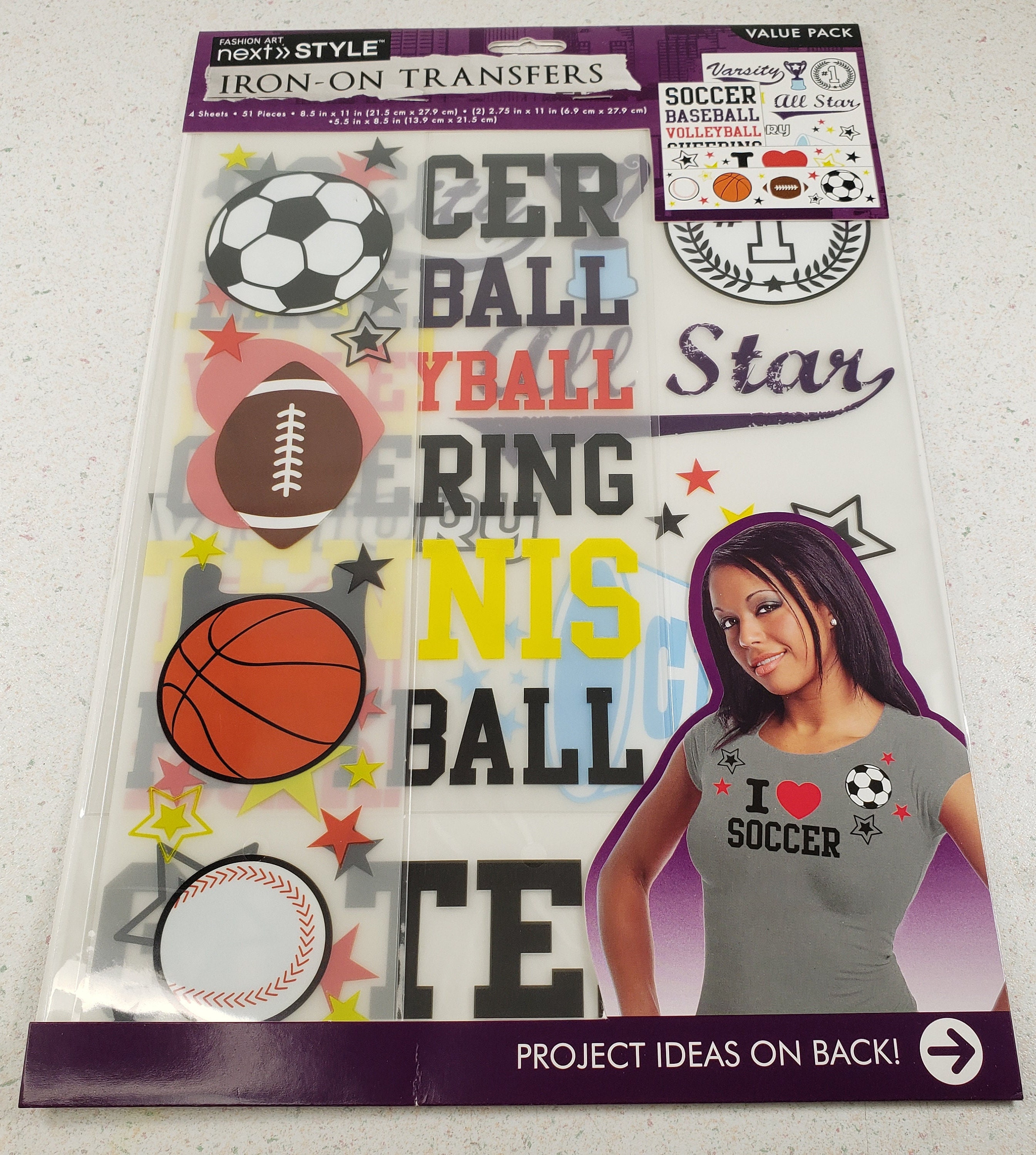 Iron-on Transfers Sports Value Pack - Etsy