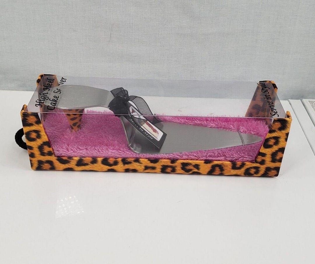 Wild Eye Designs High Heel Cake Server Leopard Print Detachable ...