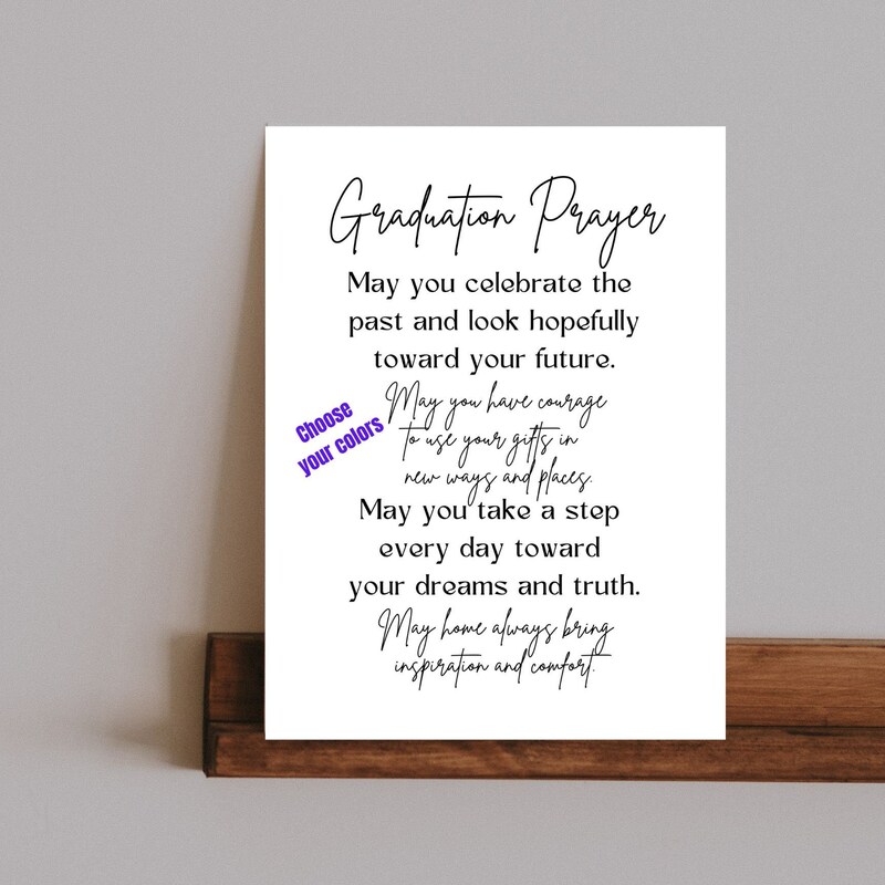 Graduation Prayer - Etsy