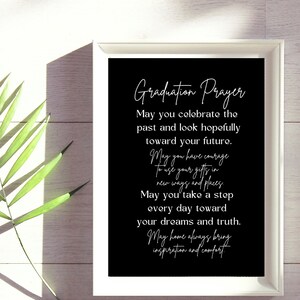 Graduation Prayer PRINT Graduation Poem Graduation Blessing Grad Gift ...