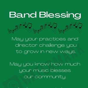 Personalized Marching Band PRINTABLE Gift - School Band Gift Ideas ...