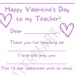 Personalized Valentine for Teachers - Instant Valentine for Teach ...