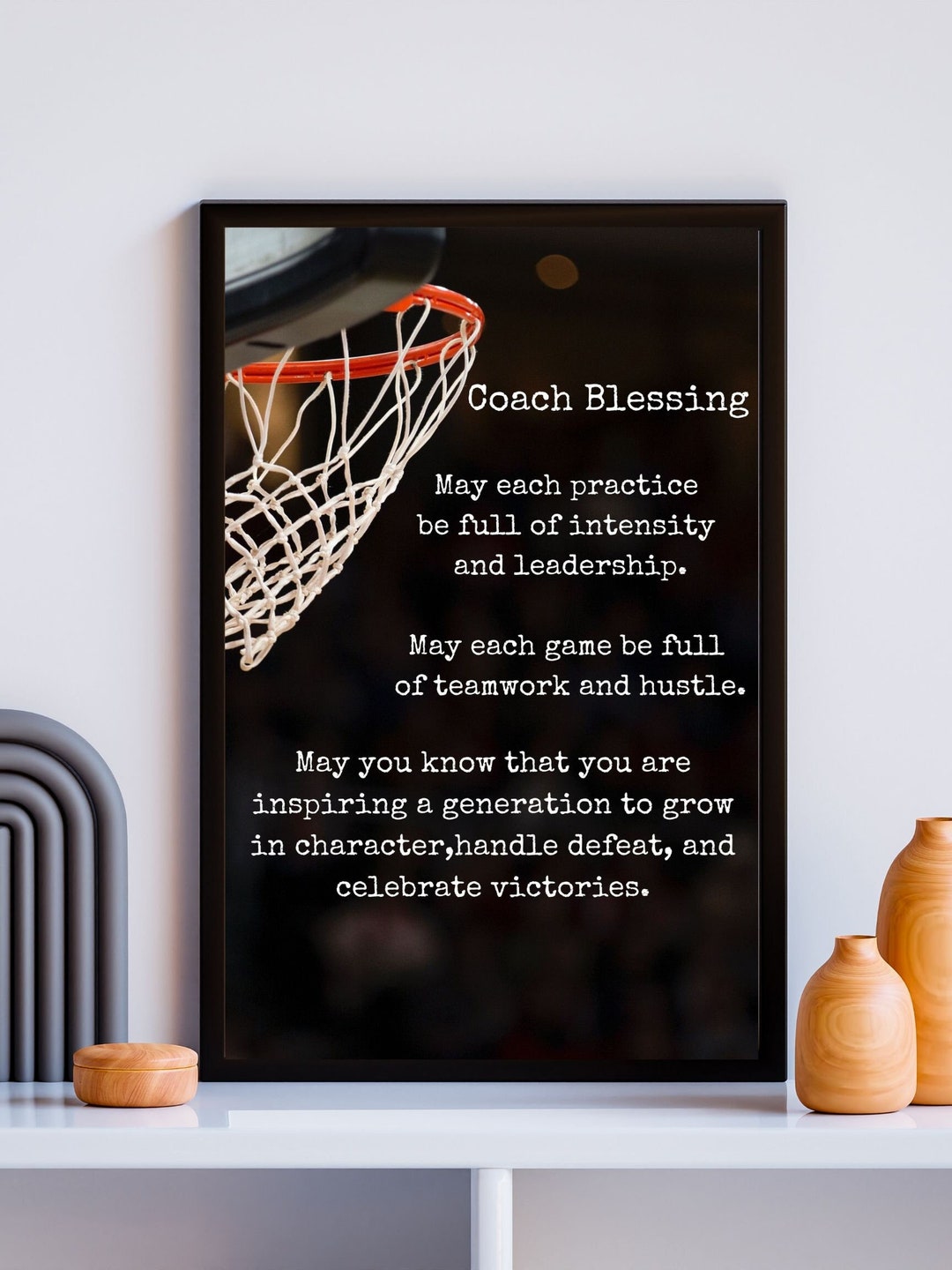 Basketball Coach Gift Ideas Instant PRINTABLE Basketball Coach Prayer ...
