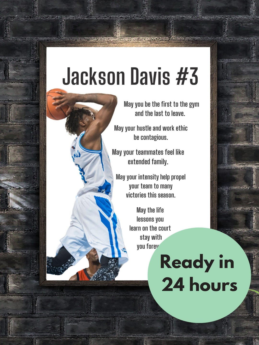 Basketball Personalized Gift - Printable Customized Basketball Gifts ...