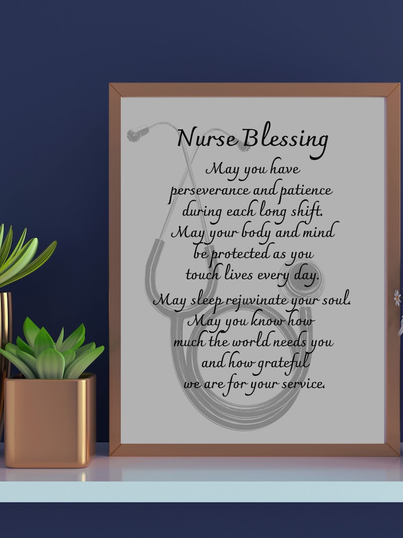Nurse Prayer Printable - Appreciation Gift (digital Download) - Etsy