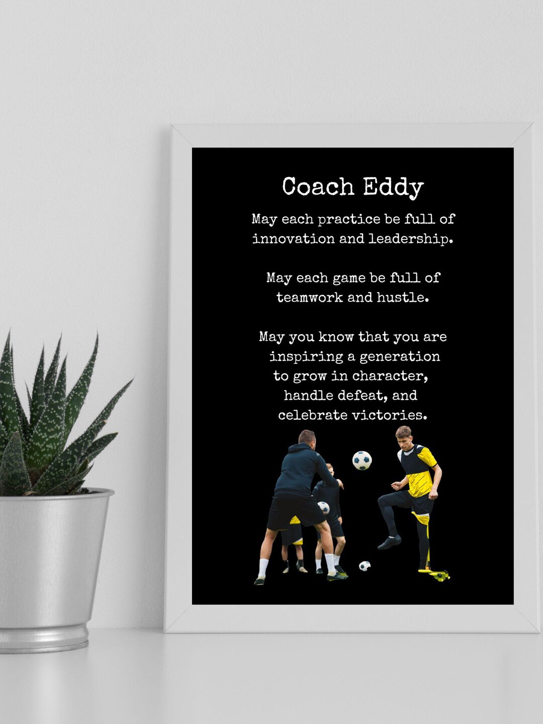 Personalized Soccer Coach PRINTABLE Gift - Soccer Coach Prayer - Soccer ...