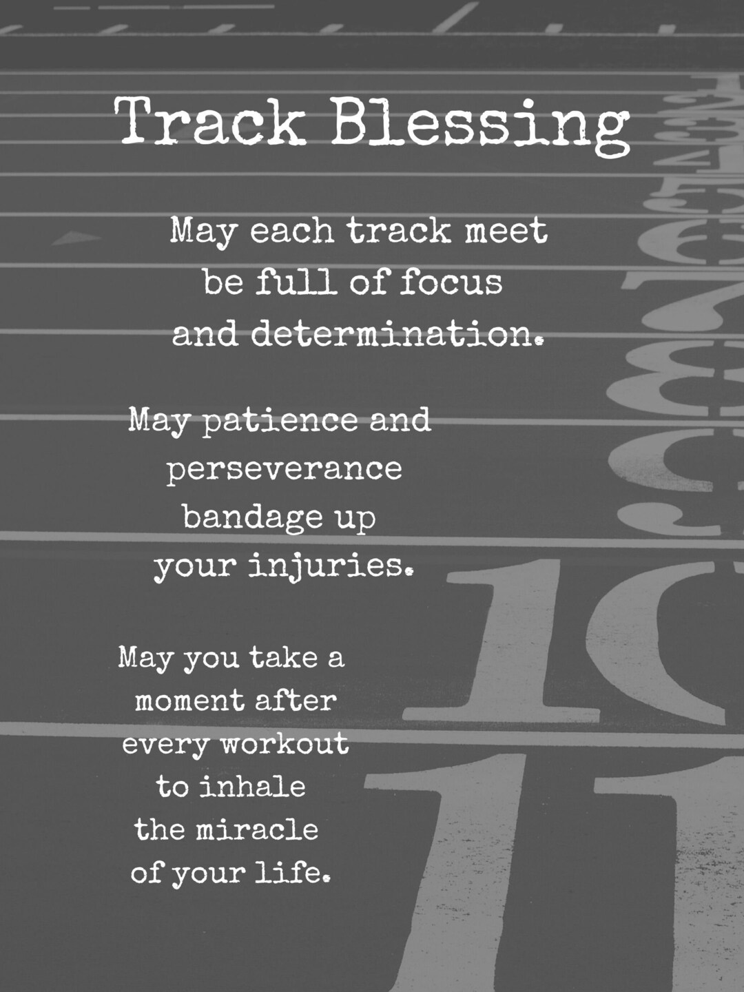 Track Team Gift - Runner Gift - Runner Prayer - Sprinter Gift - 4x4 ...