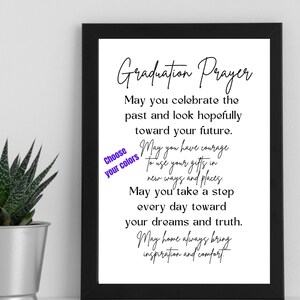 Graduation Gift Customized PRINTABLE - Prayer for Graduate - School ...