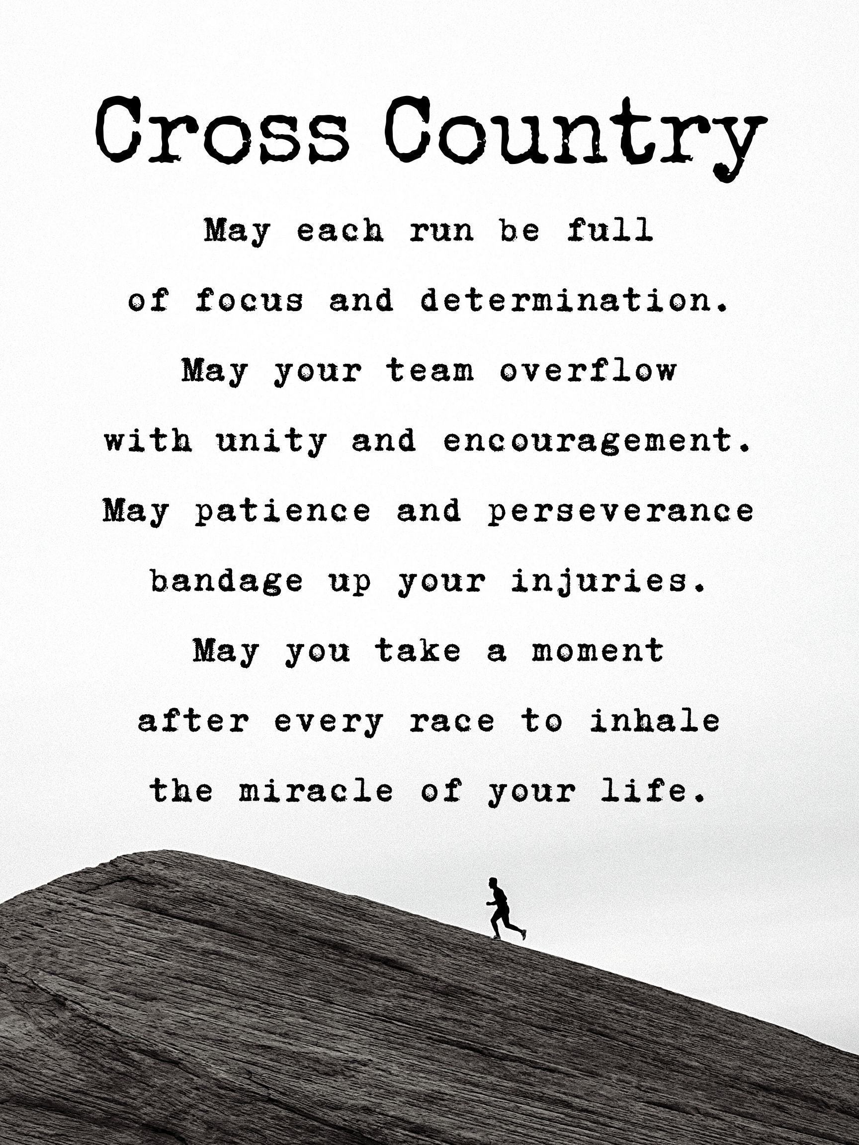 Cross Country Sayings