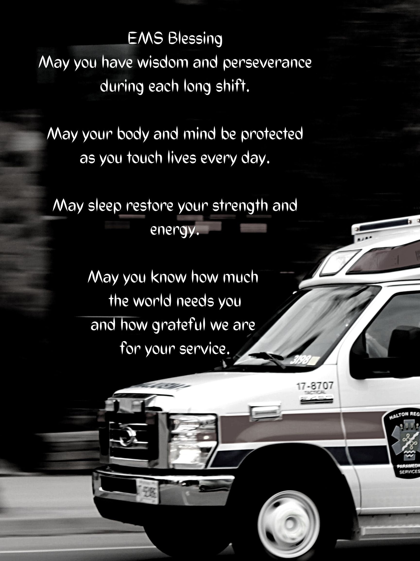 First Responder PRINT Gift Ideas - First Responder Thank You - First ...