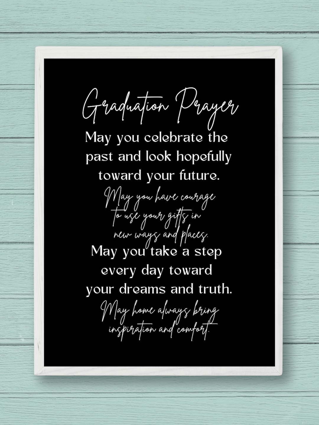Graduation Prayer Print – Class of 2026 Gift (PDF & JPG) - Etsy