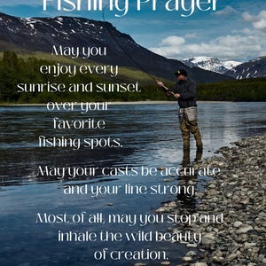 Personalized Fishing Prayer Print – Father's Day Gift (digital Download ...