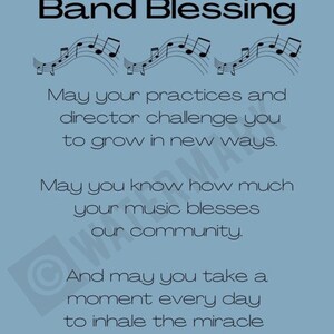 Personalized Marching Band PRINTABLE Gift School Band Gift - Etsy