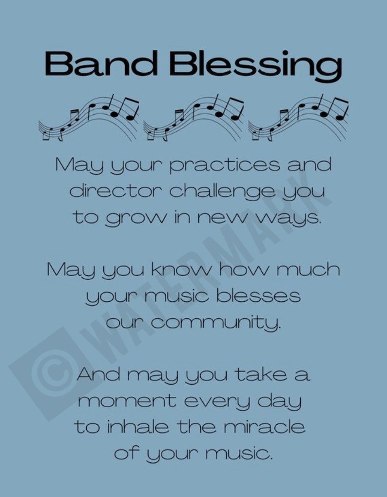 Personalized Marching Band PRINTABLE Gift School Band Gift - Etsy