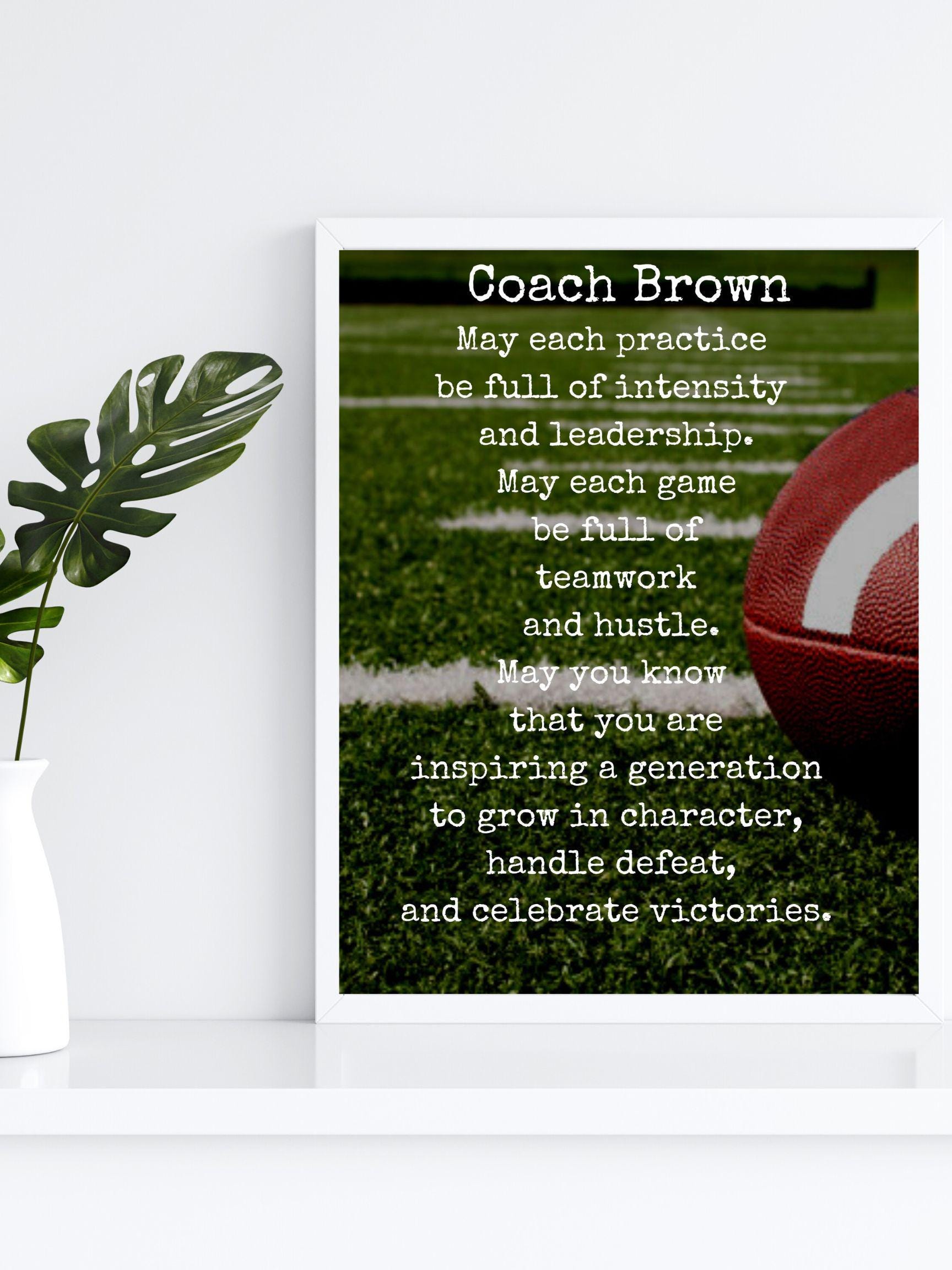 Personalized Football Blessing - Football Player Gift - Customized ...