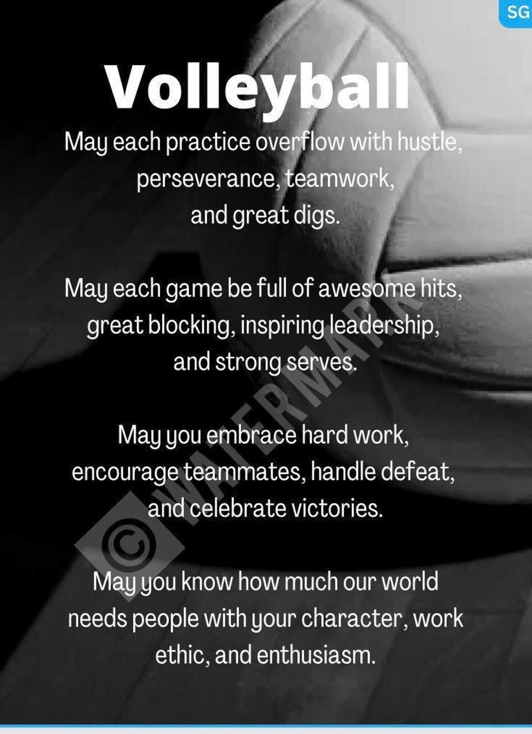 Volleyball Gifts for Team PRINTABLE - Gift for Volleyball Girls ...