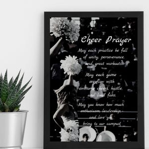 Cheerleader Gift - Cheerleader Prayer - Cheerleader Senior Night ...