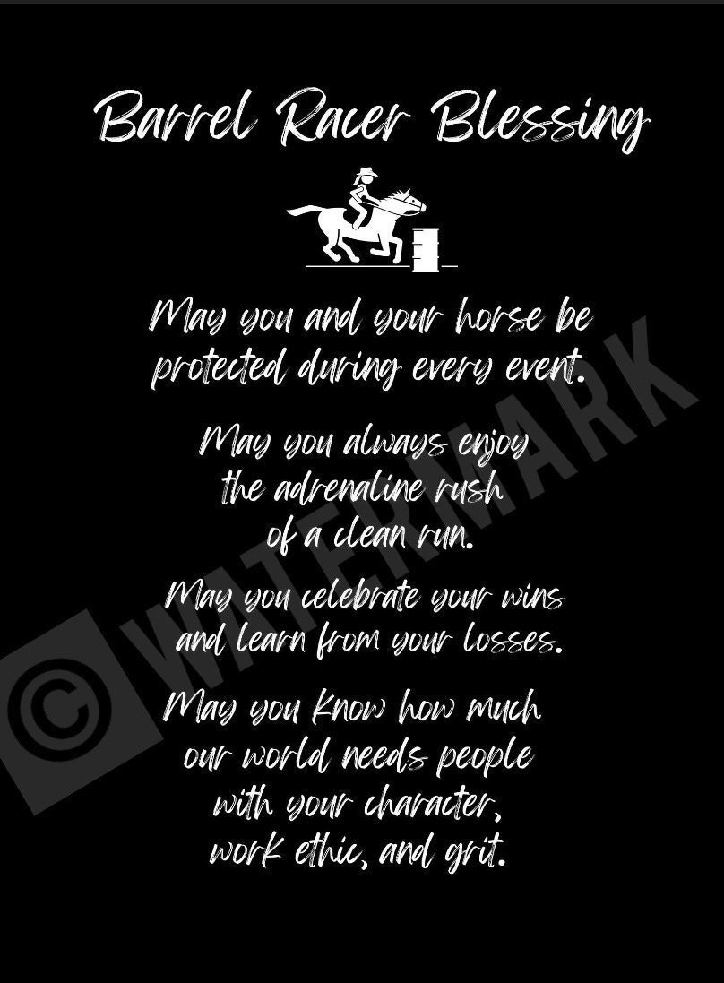 Barrel Racing Prayer