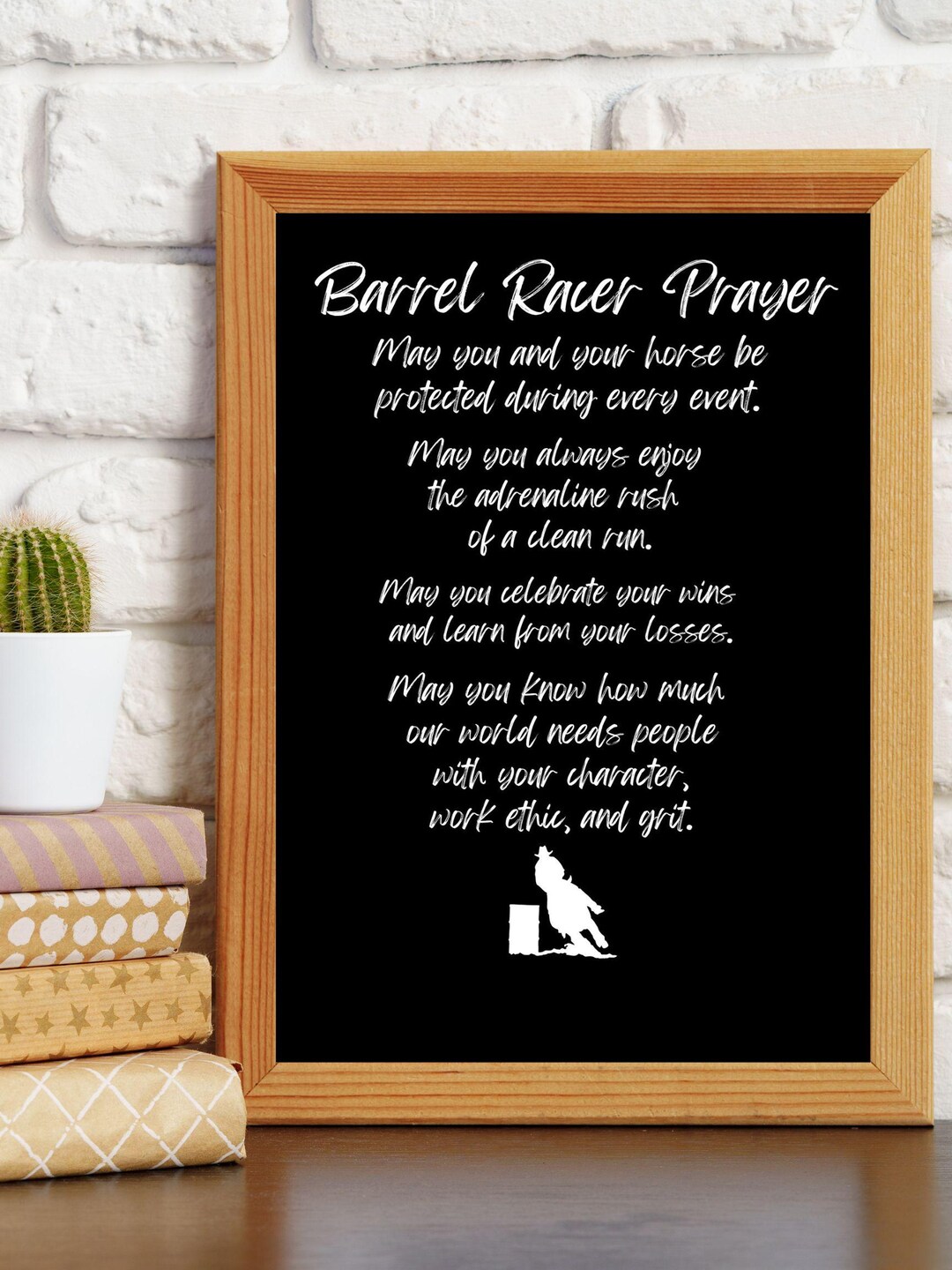 Barrel Racer Prayer Print – Cowgirl Gift (JPG & PNG) - Etsy