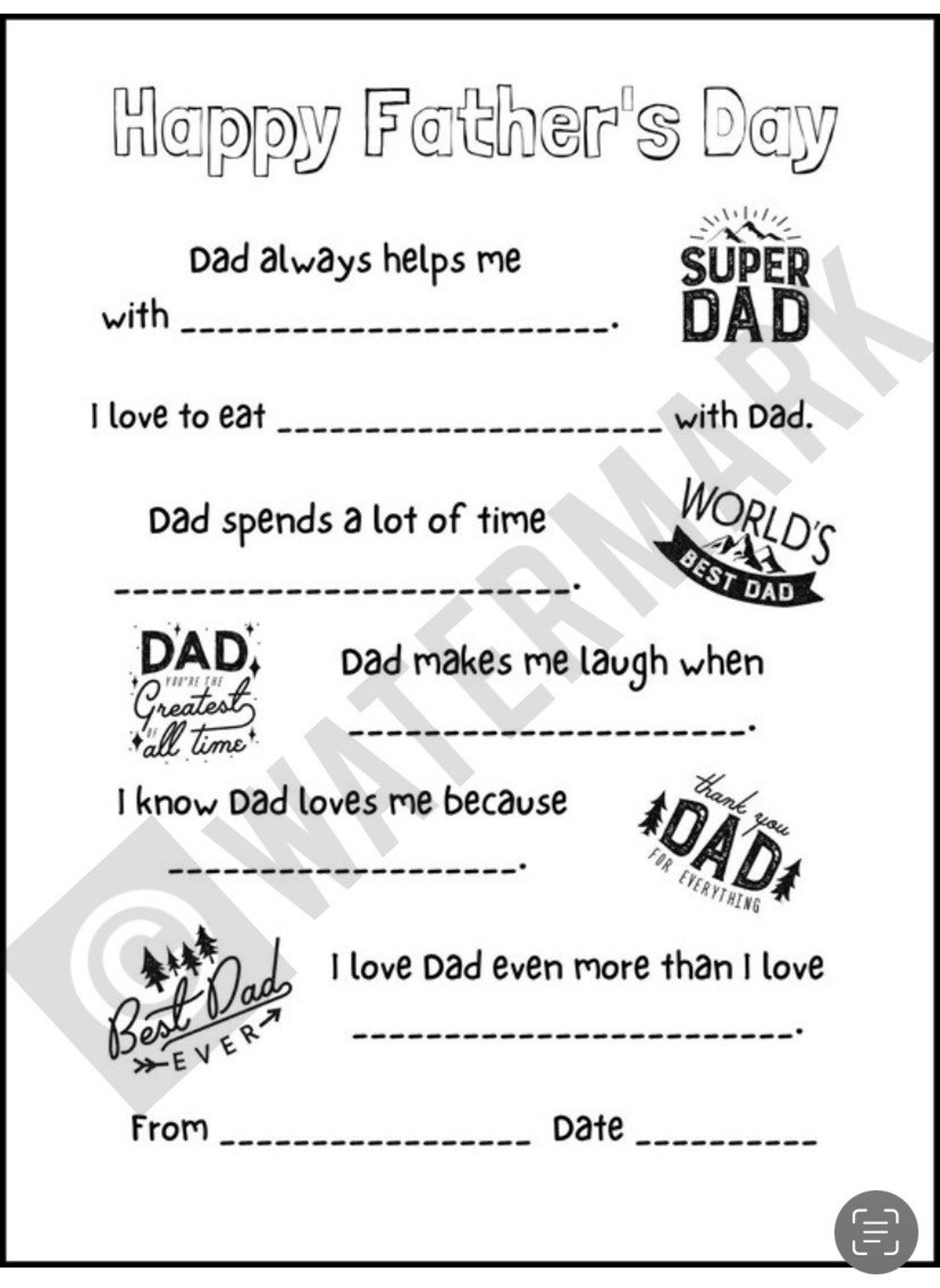 Father's Day Prayer PRINTABLE Last Minute Gift for Dad New Father ...