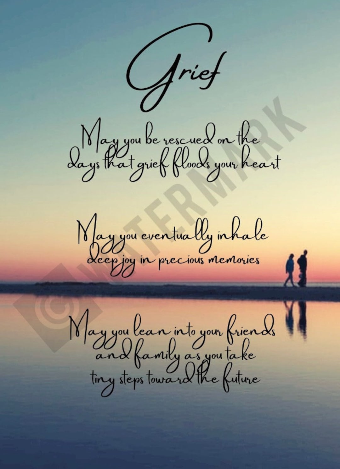 Grief Gift PRINT- Grief Printable - Encouragement for Grieving Friend ...