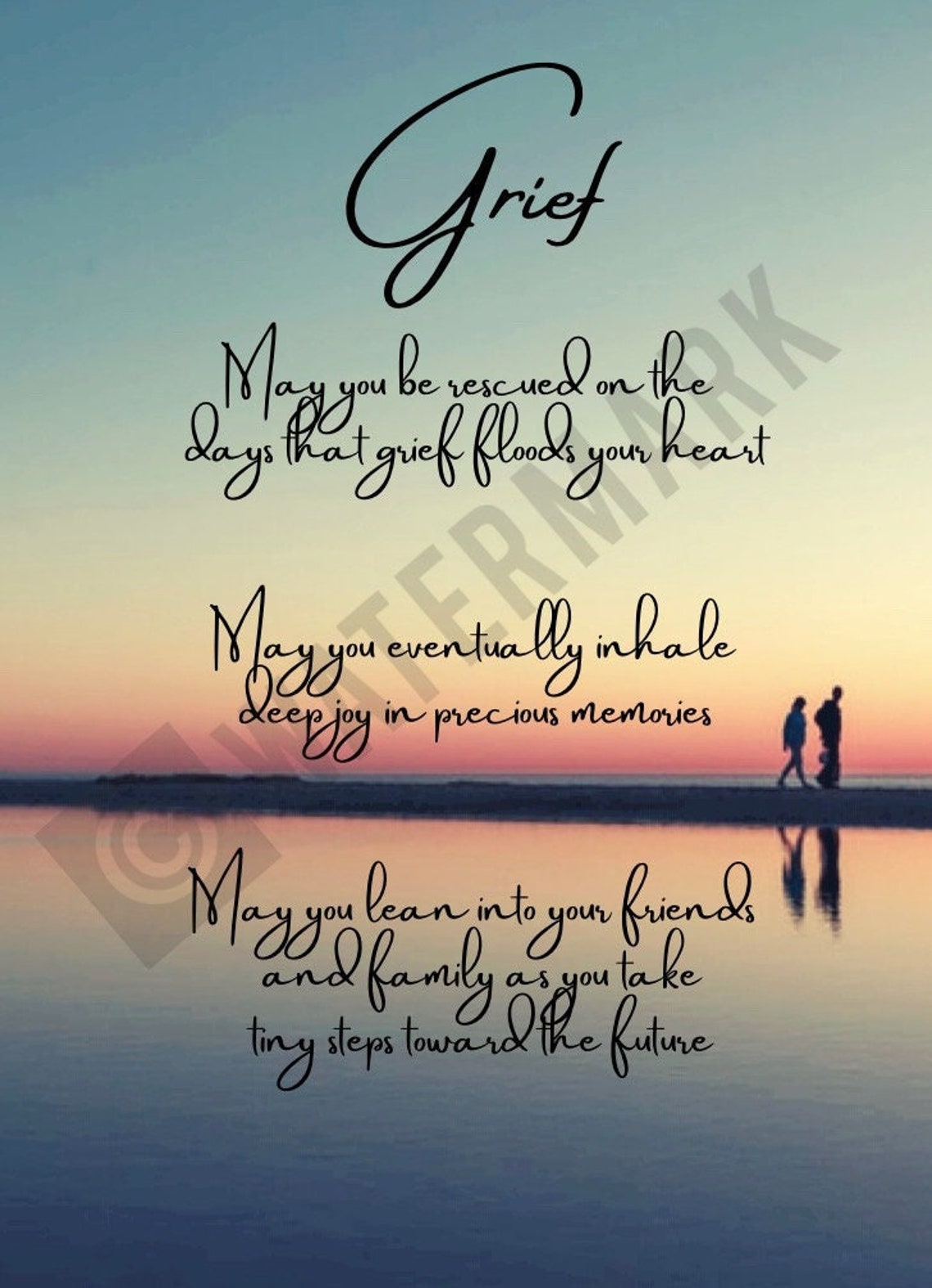Grief Gift PRINT Grief Printable Encouragement for Grieving Friend ...