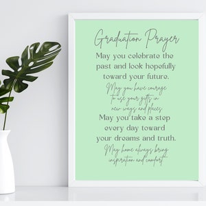 Graduation Gift Customized PRINTABLE - Prayer for Graduate - School ...
