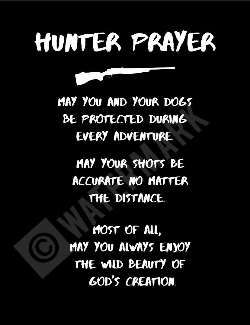 Hunter Gift Ideas PRINTABLE - Hunter Prayer Gift - Deer Hunter Gift ...