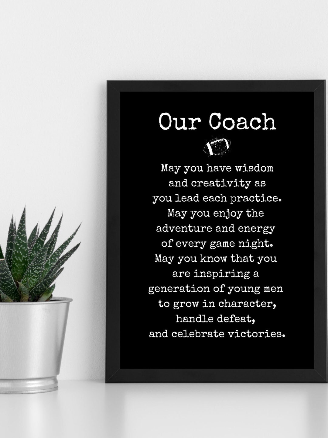 Football Coach Prayer Print, Team Gift (digital Download) - Etsy