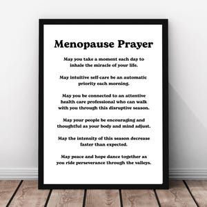 Menopause Gift - Midlife Gift - Menopause Humor - Menopause Prayer ...