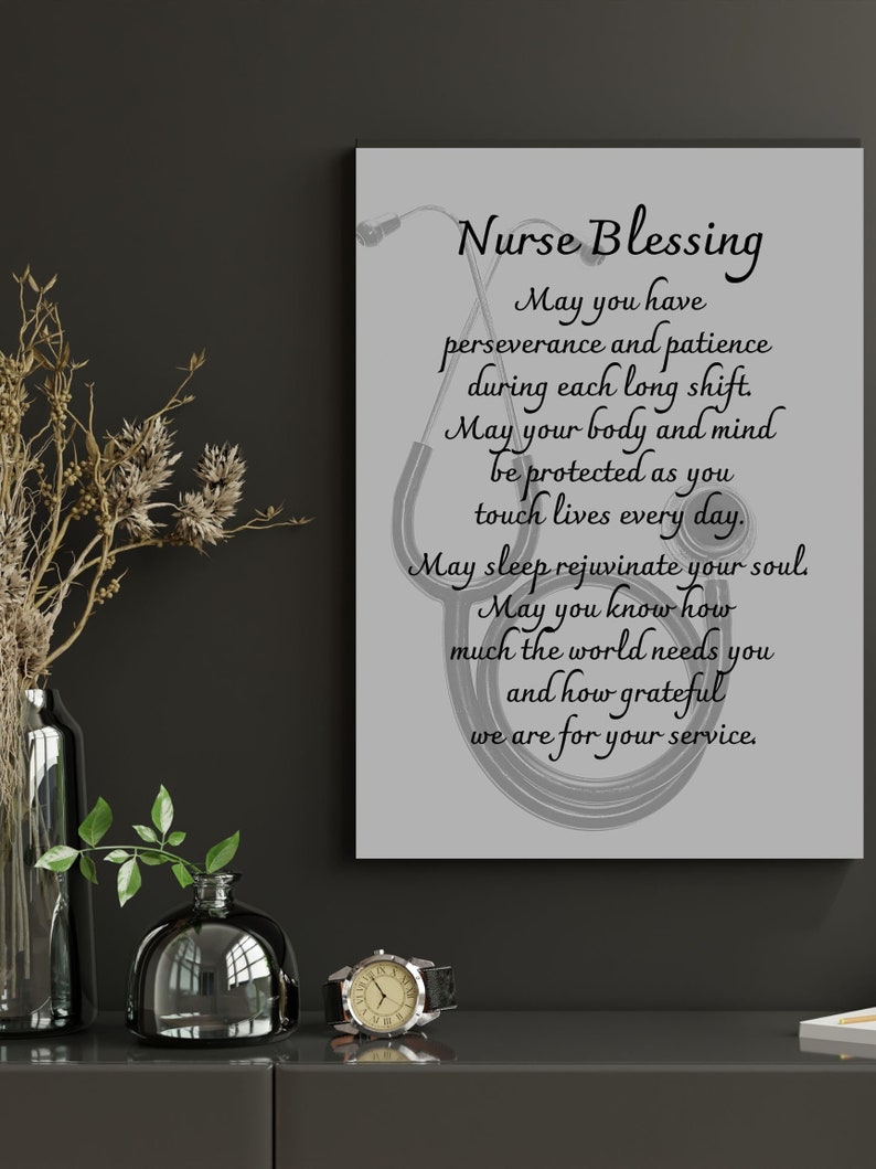 Nurse Prayer Printable - Appreciation Gift (digital Download) - Etsy