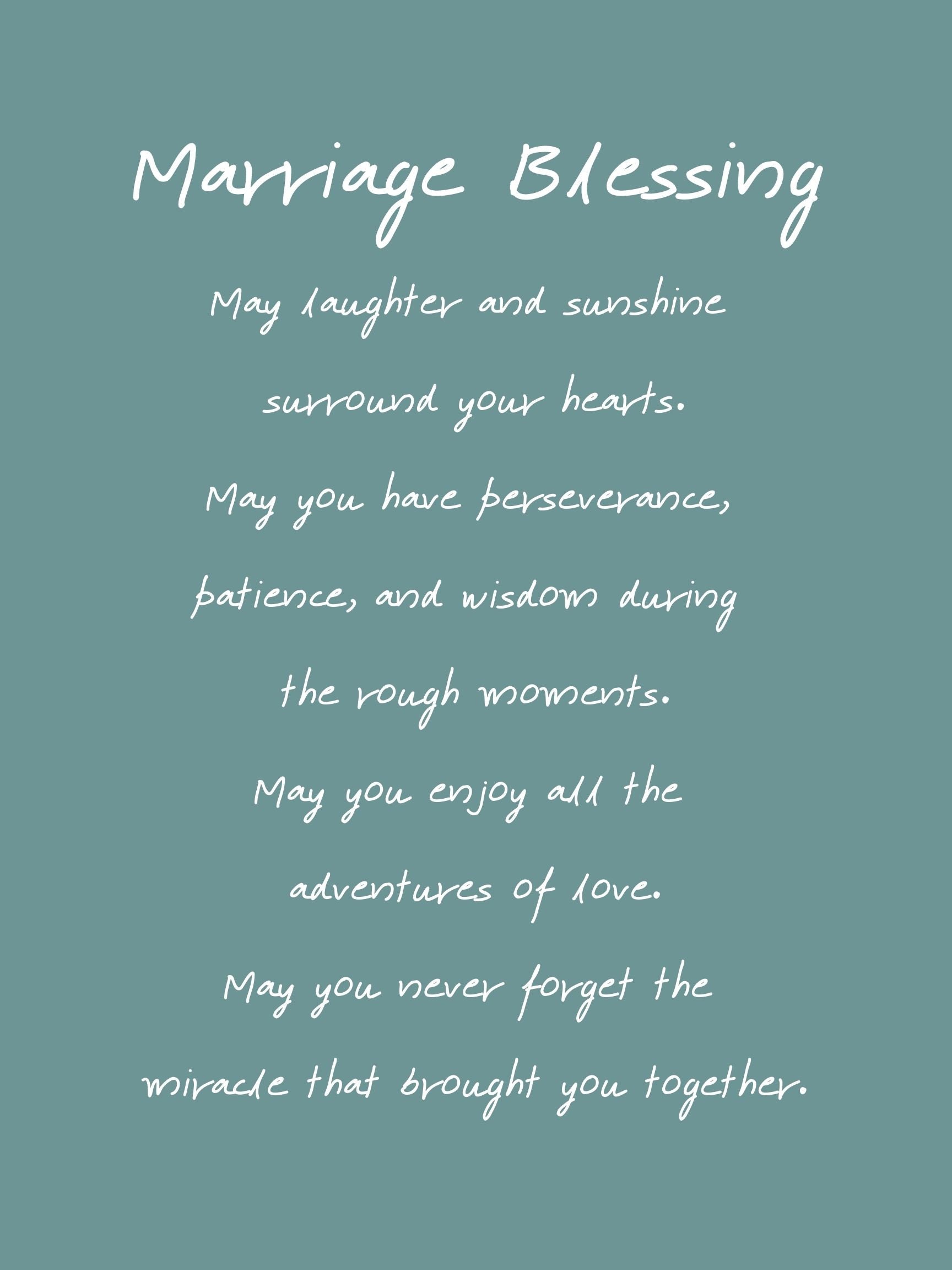 Personalized PRINTABLE Wedding Prayer Wedding Blessing Marriage Prayer ...