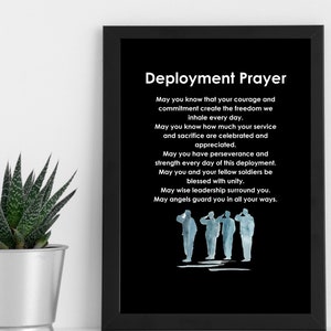 Deployment Prayer Army Gift Air Force Gift Navy Gift Marine Gift ...